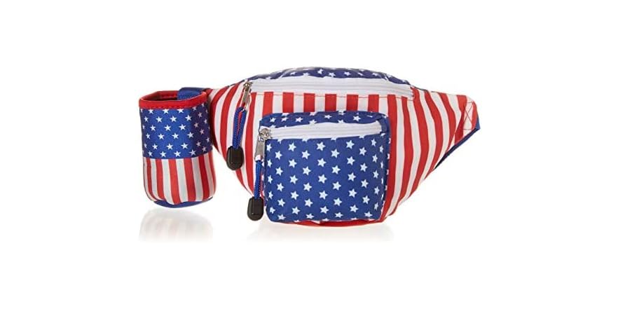 USA Fanny Pack With Beer Holster