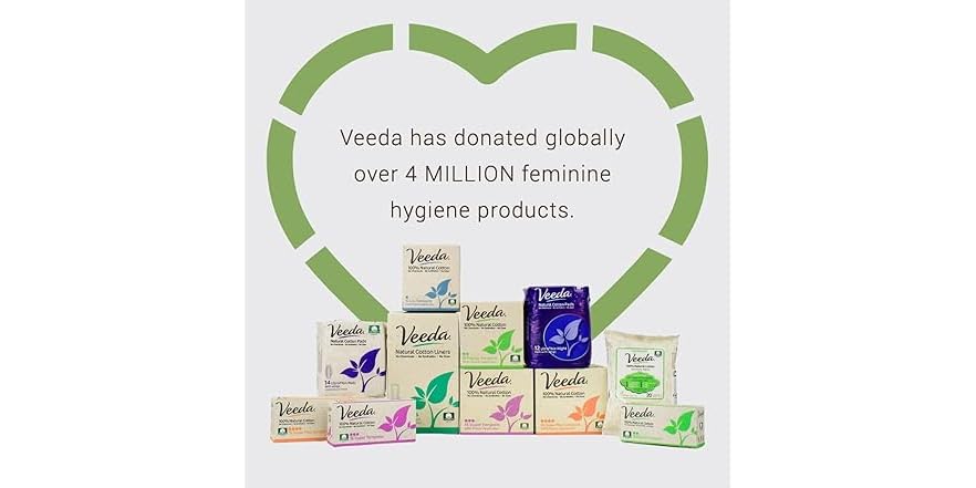 Veeda 100% Natural Cotton Tampons Super Absorbency