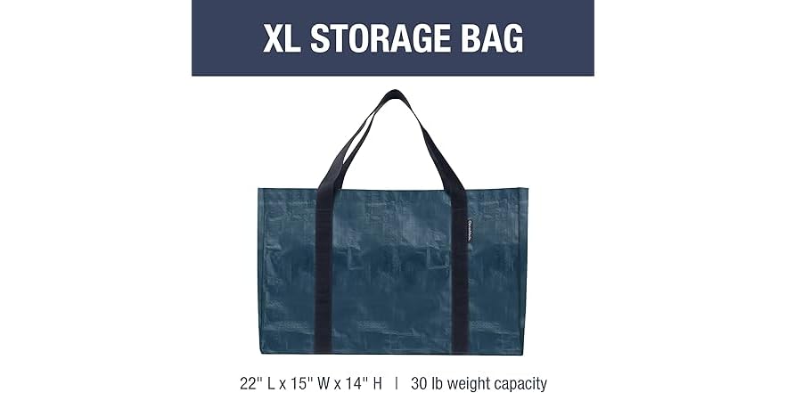 CleverMade 2PK Storage Bags/Totes - 76L, Ocean