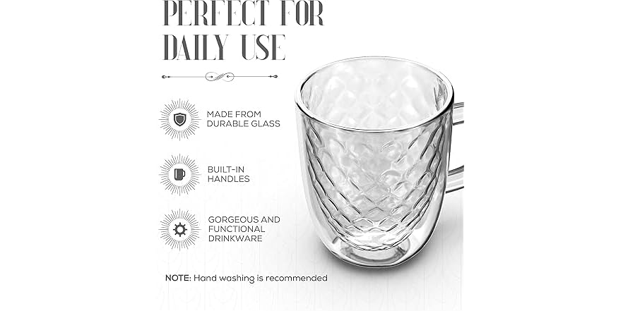 Elle Décor Mugs (13 Oz) Elle Decor Coffee Mug, Choose Set