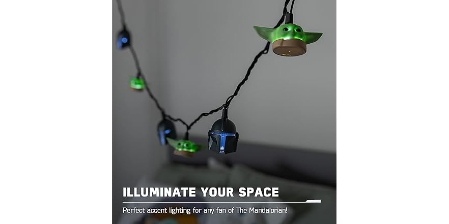 STAR WARS The Mandalorian & Baby Yoda String Light