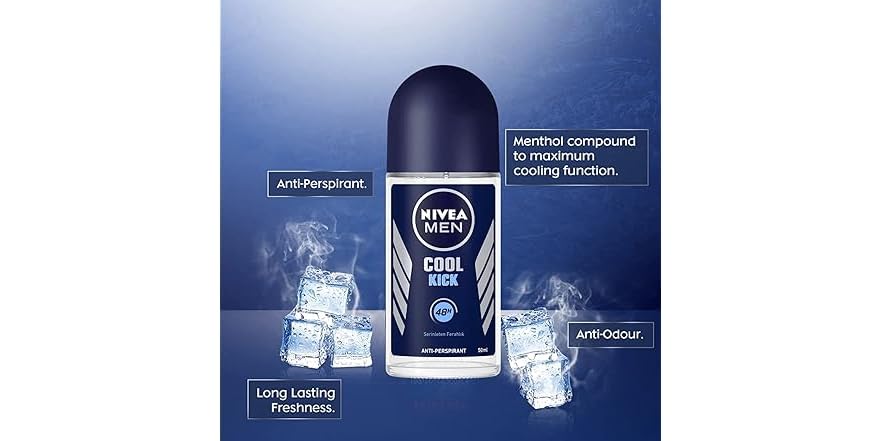 (6-Pack) Nivea for Men Cool Kick Deodorant