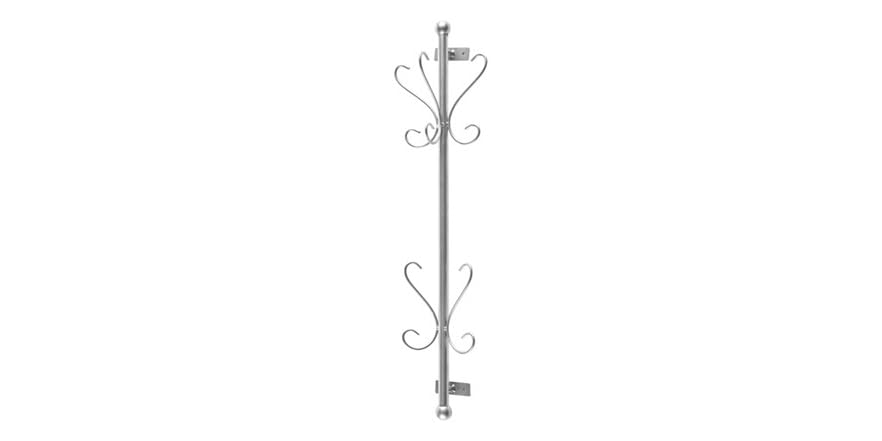 Wall Mount Entryway Rack - Silver
