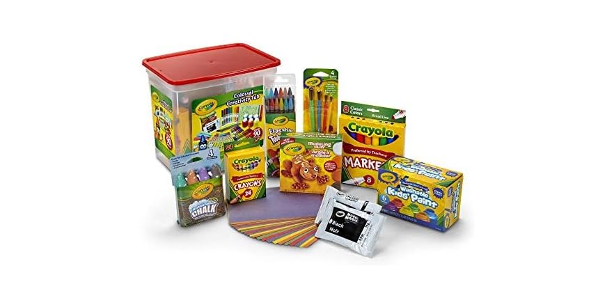 Crayola Colossal Creativity Tub, 90 pcs
