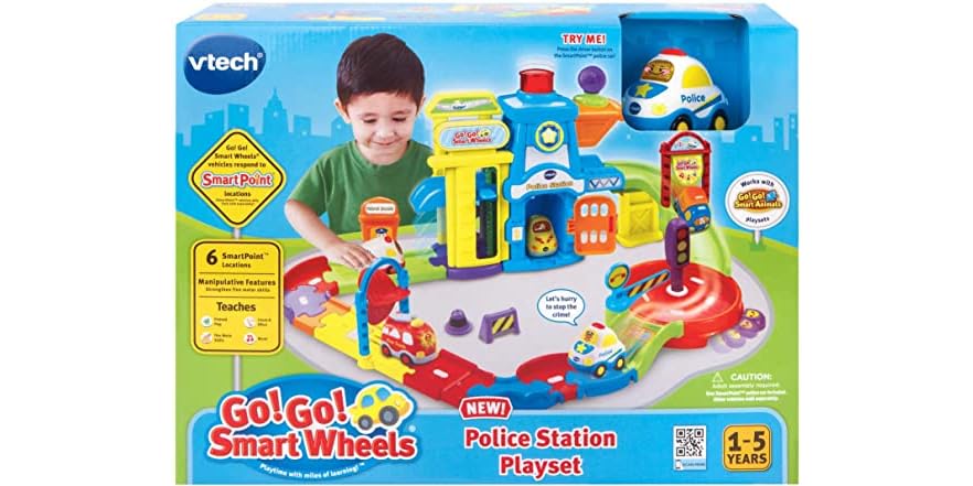 VTech Go! Go! Smart Wheels Police Station Playset