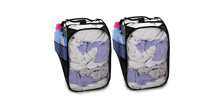 Smart Design Pop Up Laundry Hamper - Set of 2