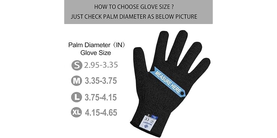 6 Pack Protective Cutting Gloves