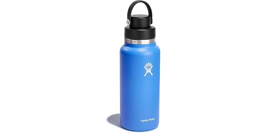 Hydro Flask Bottle Wide Mouth, 32 oz, Cascade Blue