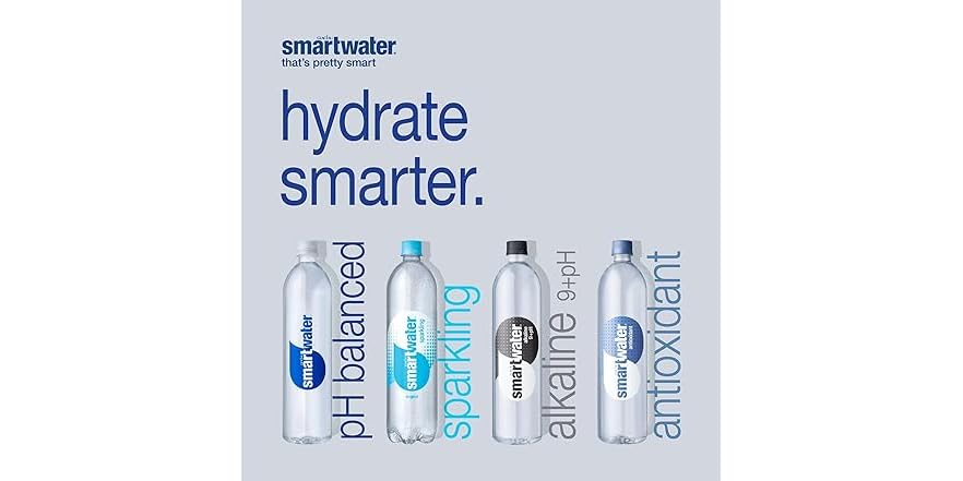(6 Pk) Smartwater Vapor Distilled Premium Water