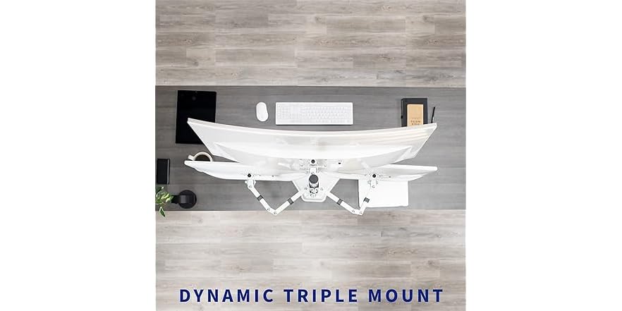 Heavy Duty Triple Monitor Desk Stand