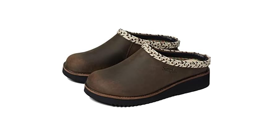 Simple Original Clog, Leather Brown Men's 9, Women's 11