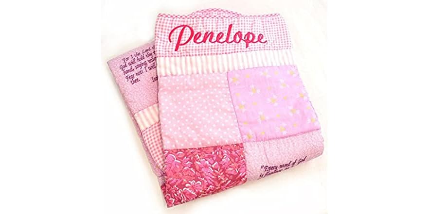Personalized Embroidered Scripture Quilt