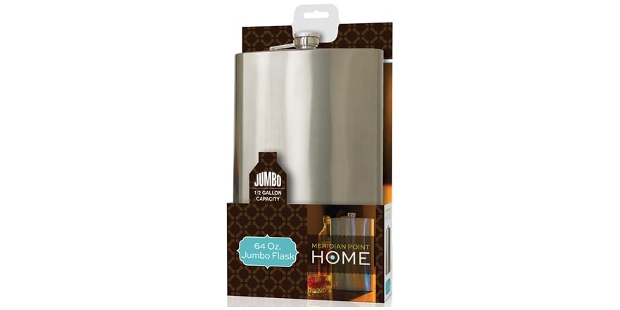 Meridian Point Home Jumbo 64 oz Stainless Steel Flask