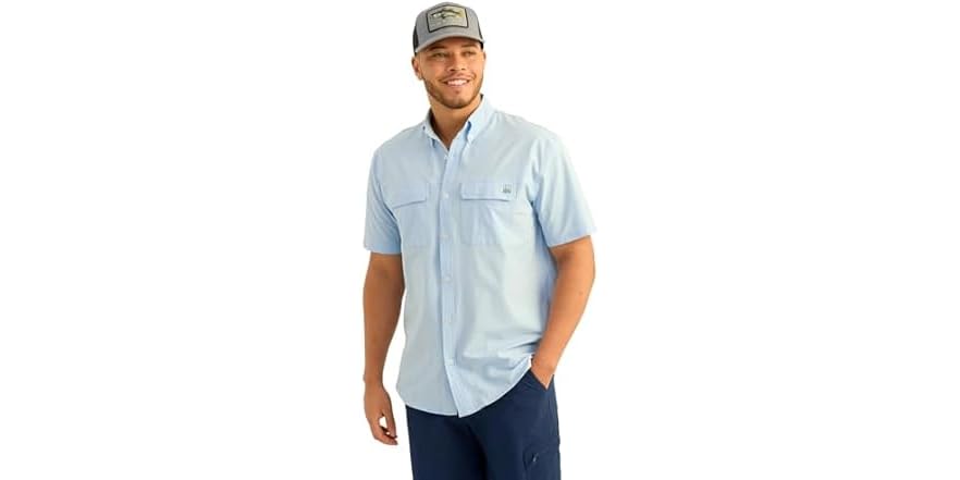 HUK Men's Next Level Button Down Shirt