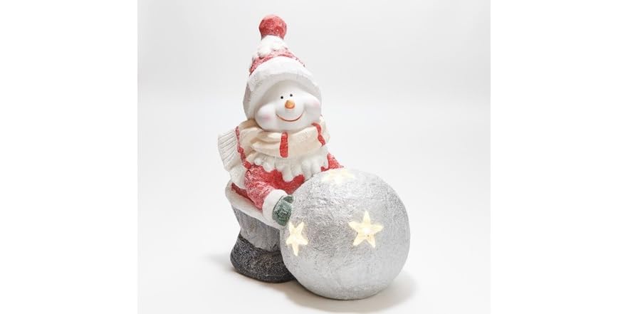 Kringle Express LED Holiday Figure with Snowball