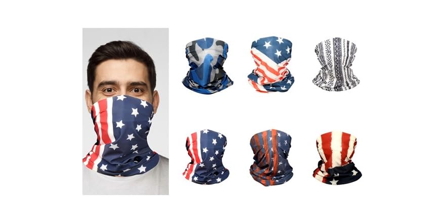 Assorted Gaiter Face Masks (6-Pack)