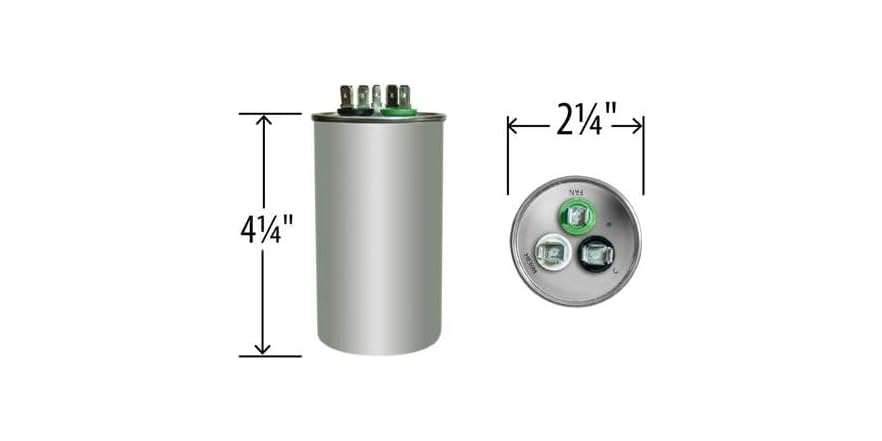 35 + 10 uf / Mfd Round Dual Universal Capacitor