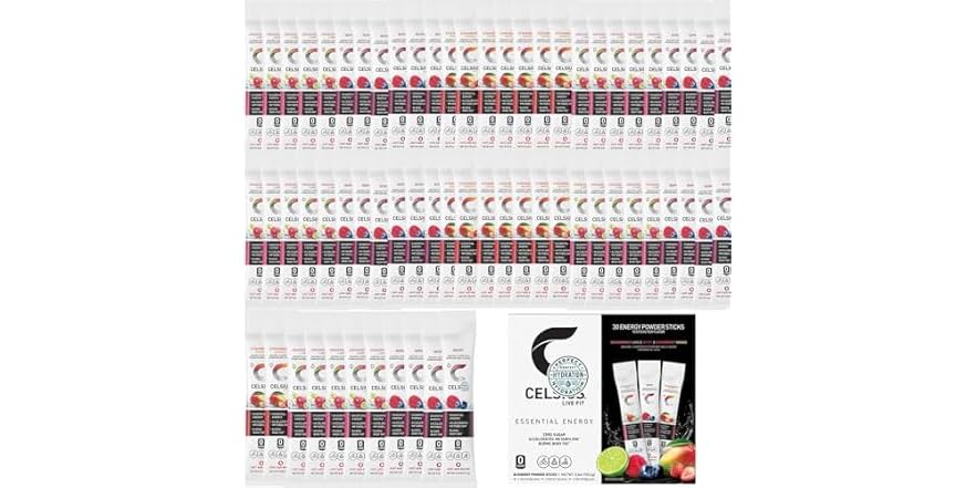 Celsius Energy Powder Sticks – Variety Pack of 30