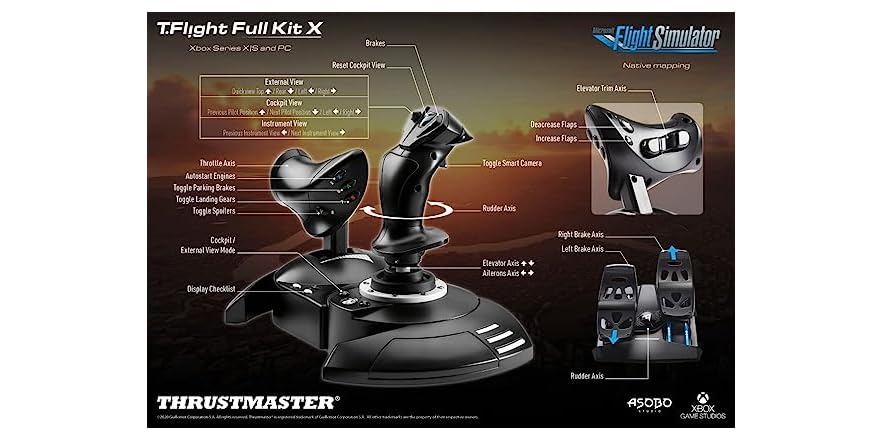 Thrustmaster T.Flight Full Kit X Black