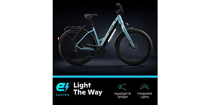 Schwinn Coston DX Adult Electric Hybrid Bike 7-S 27.5 In