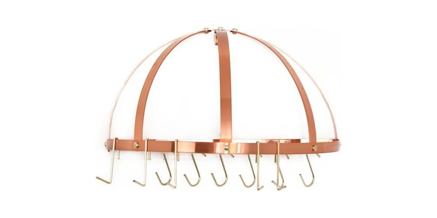 Copper Medium Gauge Half-Round Pot Rack