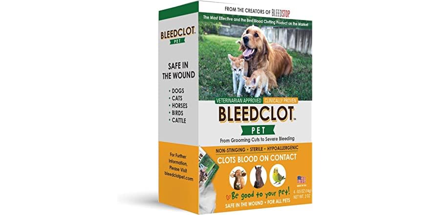 BleedStop BleedClot Pet First Aid Blood Clotting