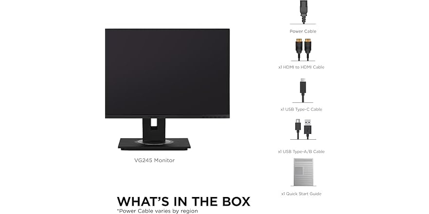 ViewSonic VG245-S Ergonomic 24" Monitor