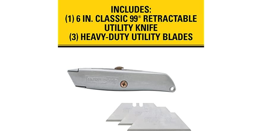 STANLEY Classic 99 Utility Knife, Retractable