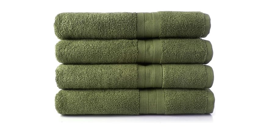 MicroCotton 4pc Bath Towel Set - 4 Color