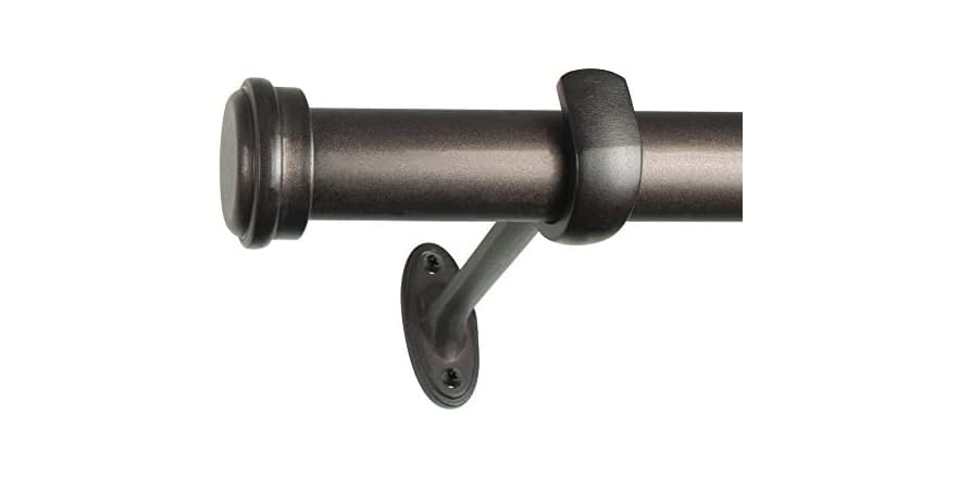 Decopolitan End Cap Single Rod Set 18-36", Copper