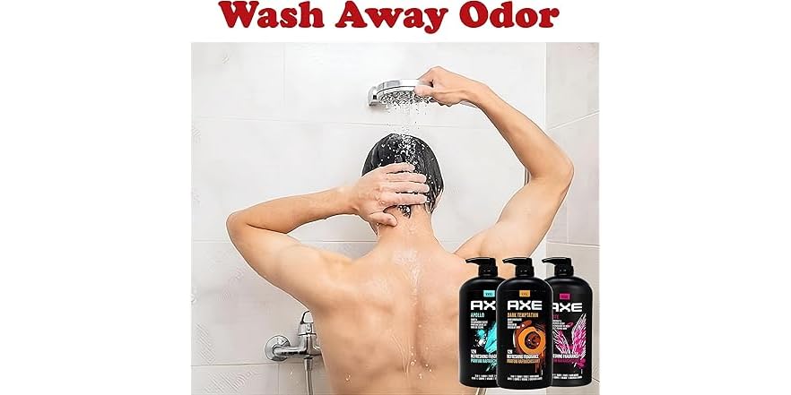 Axe Men's Body Wash Variety Set, Set of 3 Scents