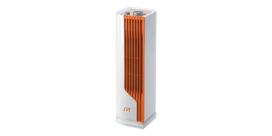 Mini Tower Ceramic Heater Orange/white