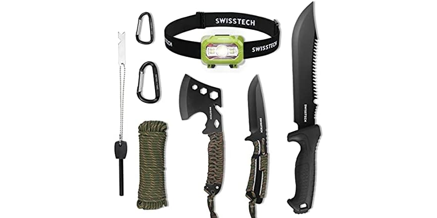 Swiss+Tech Hatchet Machete with Sheath