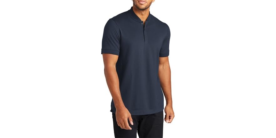 EWC Stretch Pique Henley Polo