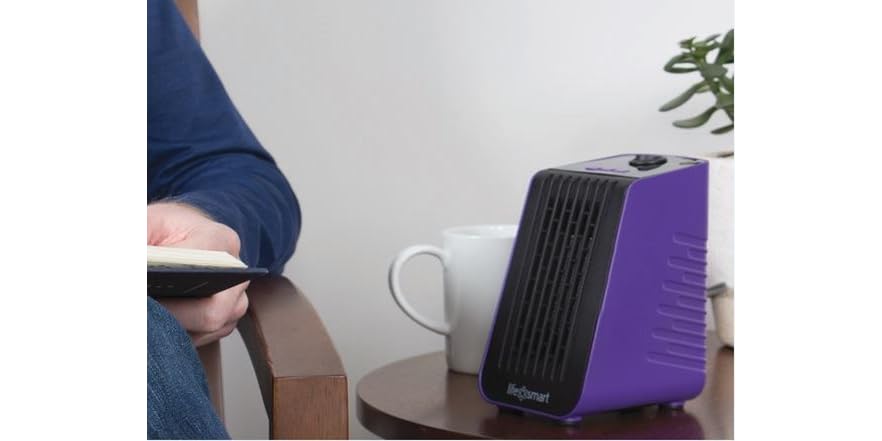 Lifesmart Office/Cubicle PTC Heater and Fan, 4 Colors