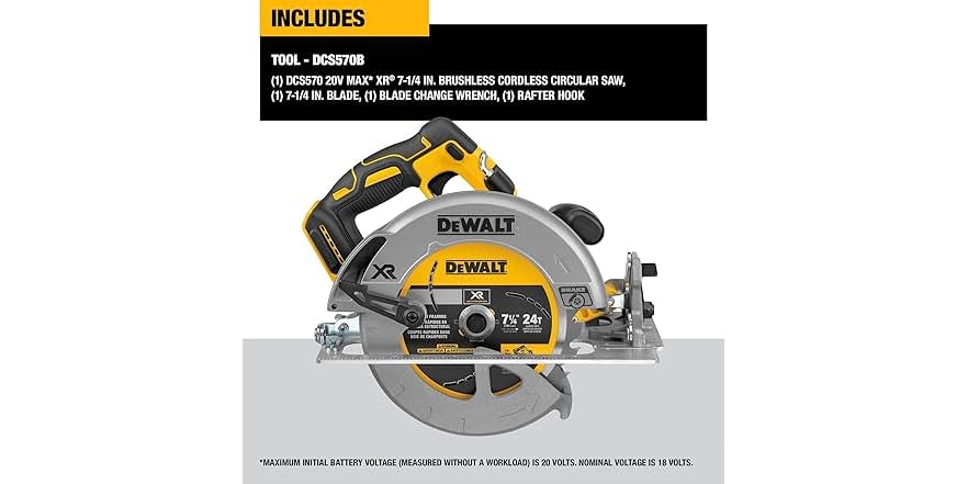 DEWALT DCS570B 20V MAX 7-1/4-Inch Circular Saw