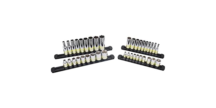 Astro Tools 4138 38pc Hi-Vis 6pt SAE Socket Set