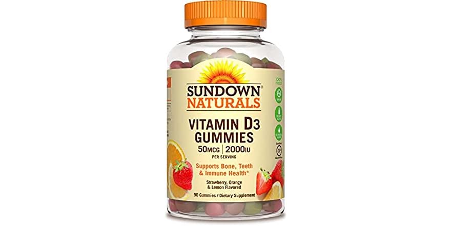 Sundown Vitamin D3 2000 IU Gummies