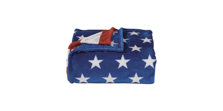 2PK Micro-Plush Throw 50x70" American Flag