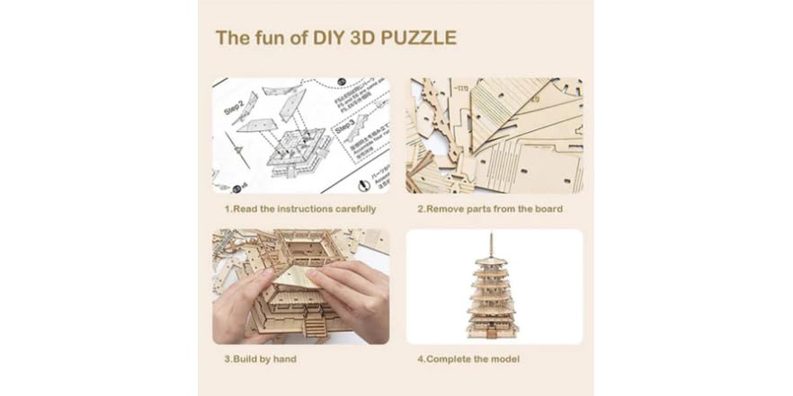 Hands Craft DIY 3D Puzzle - Buildings