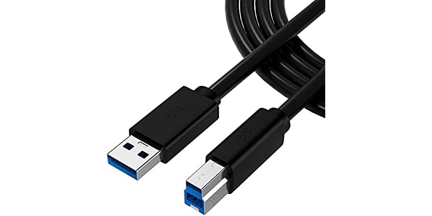 USB 3.0 Printer Cable, 6'