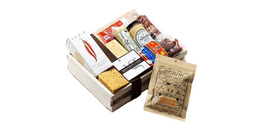 Spicy Gourmet Meat & Cheese Crate