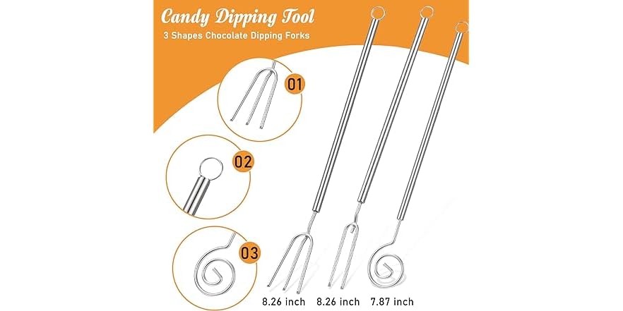 4 Pieces Candy Dipping Tools Set