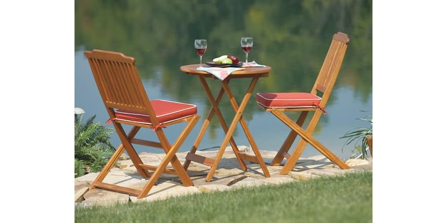 Round Bistro Set - Red