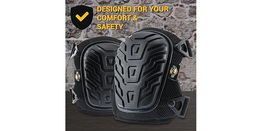 SCRUBIT Professional Poly-Shield Knee Pads w/ Gel