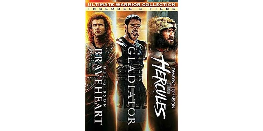 Braveheart / Gladiator / Hercules DVD