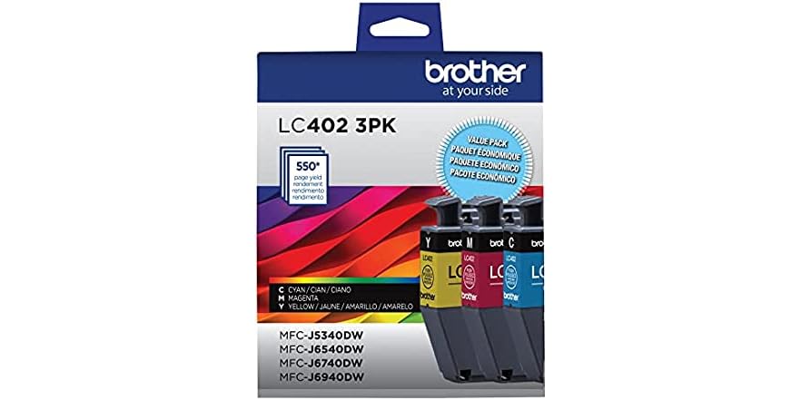 Brother Genuine LC402 3PK