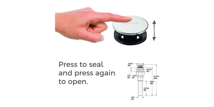 Push and Seal Pop-Up Drain Plug