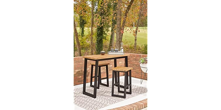 Signature Design Patio Counter Table Set
