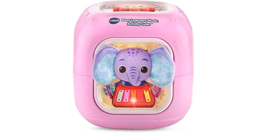 VTech Baby Busy Learners Music Activity Cube, Pink